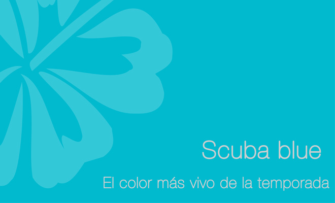 Scuba blue, el color más vivo de la temporada